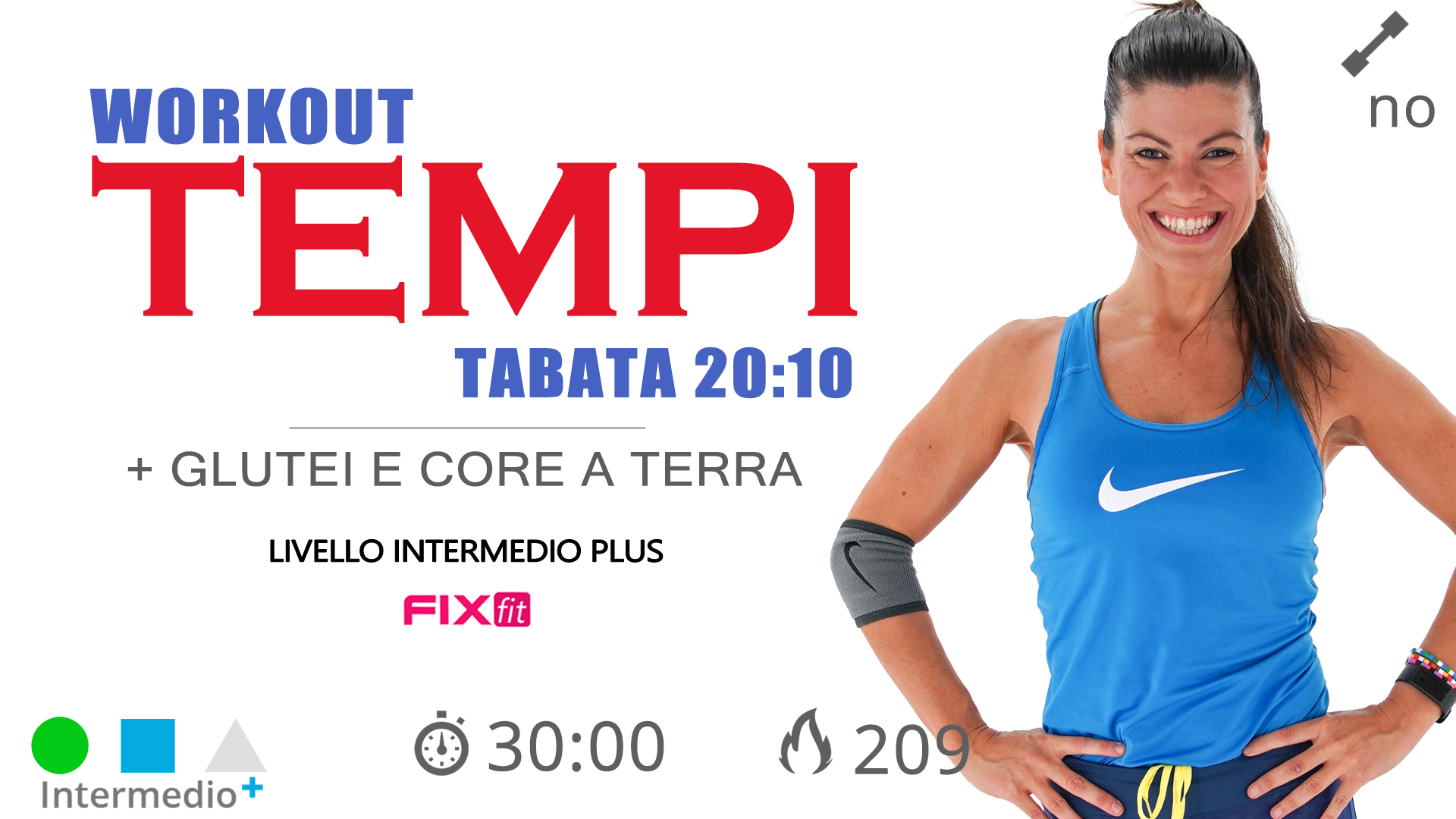 Tabata Workout! Allenamento a Circuito con Tempi Tabata + Glutei e Core