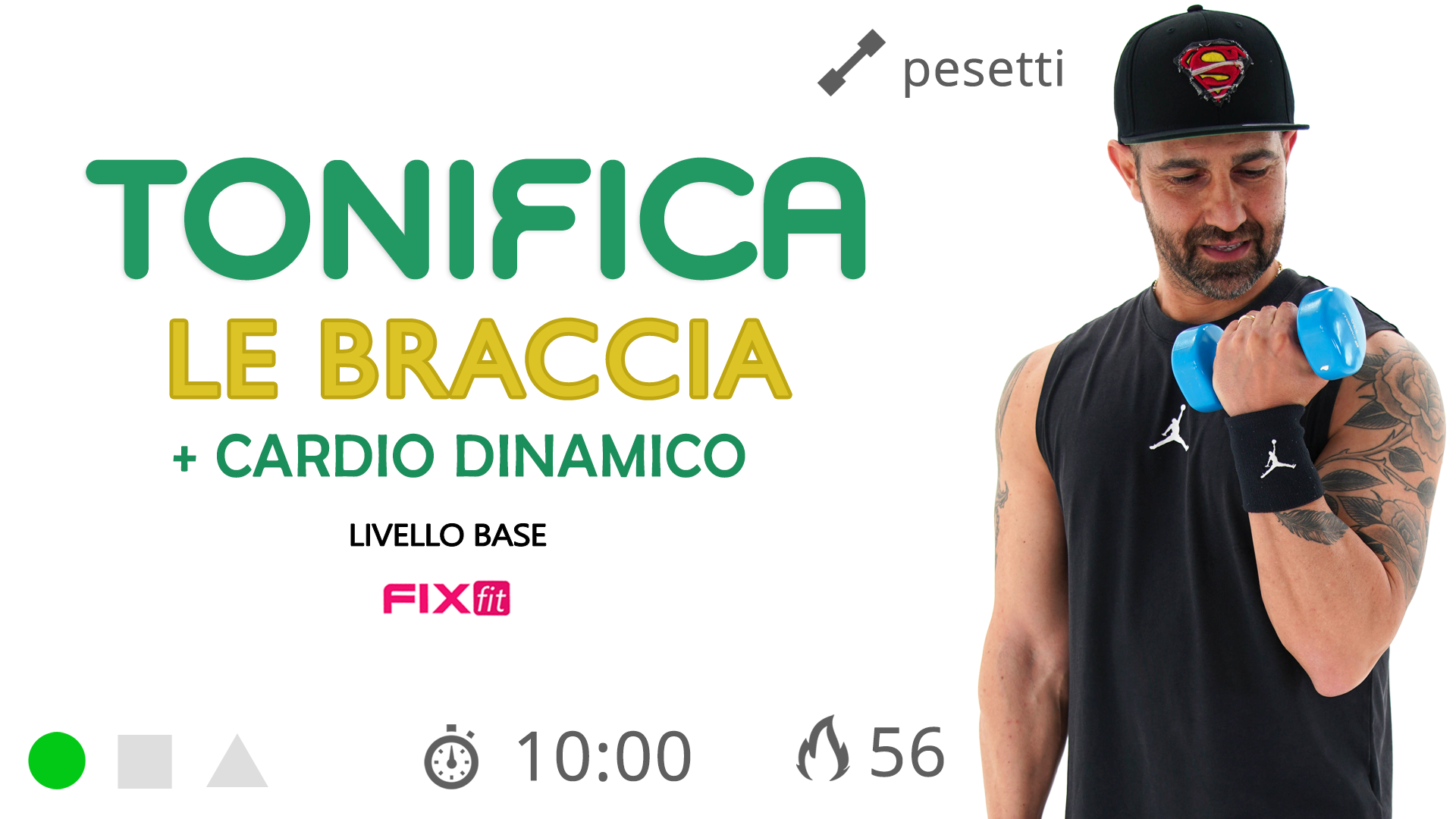 Dimagrire Le Braccia! Esercizi Con Pesetti e Cardio Per Principianti