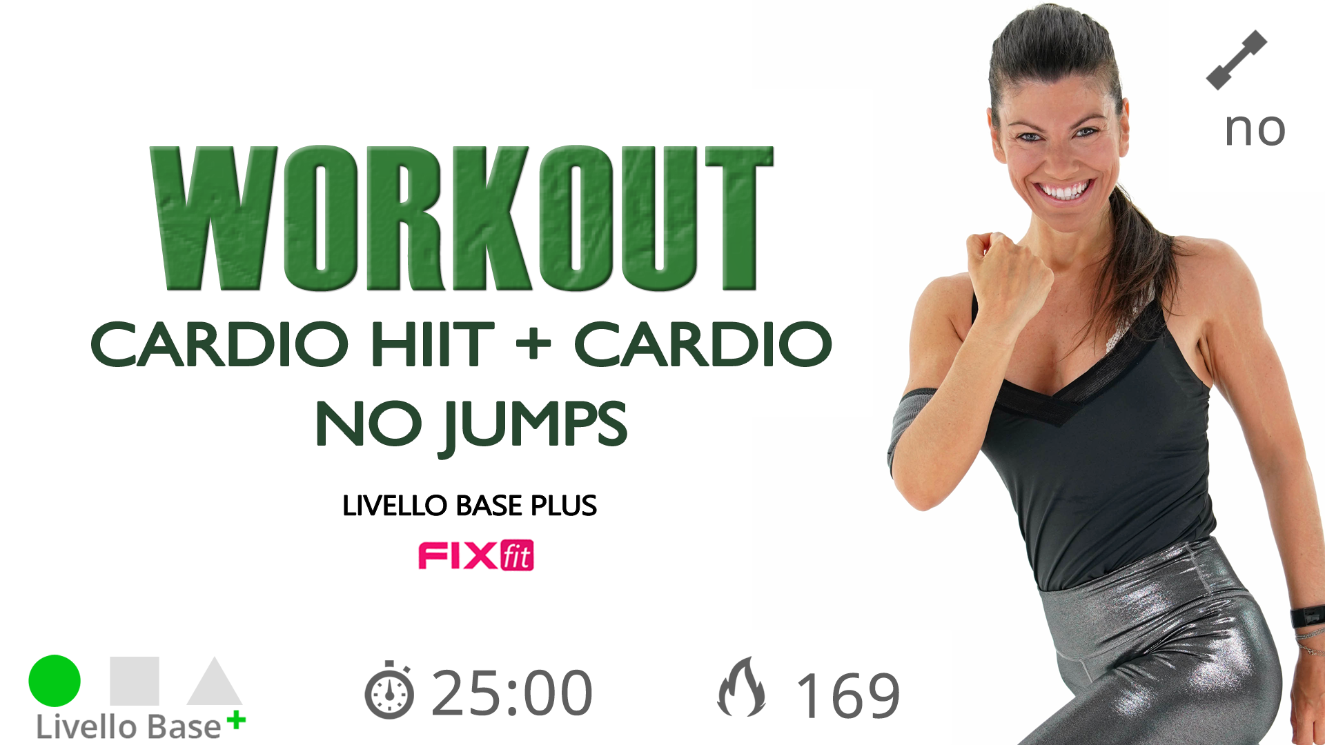 Cardio + Cardio HIIT Esercizi Per Principianti Senza Salti